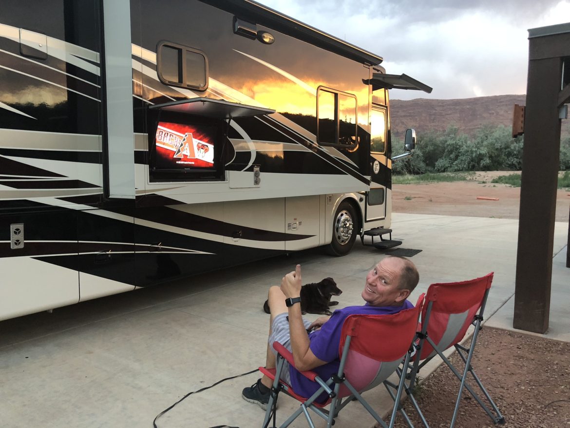 RV Project: TV Upgrade – M&M Hit The Road