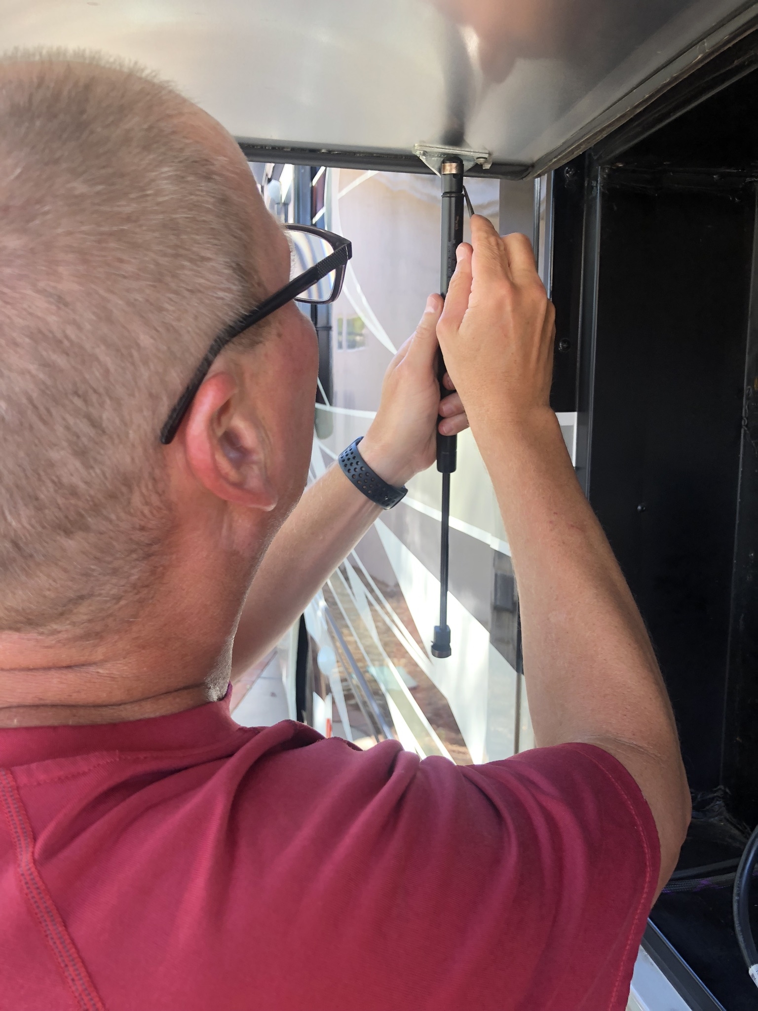 RV Project: TV Upgrade – M&M Hit The Road