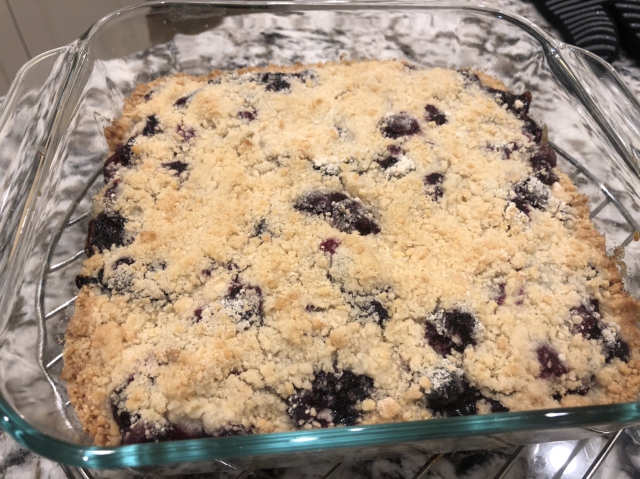 Blueberry Cake Bars – M&M Hit The Road