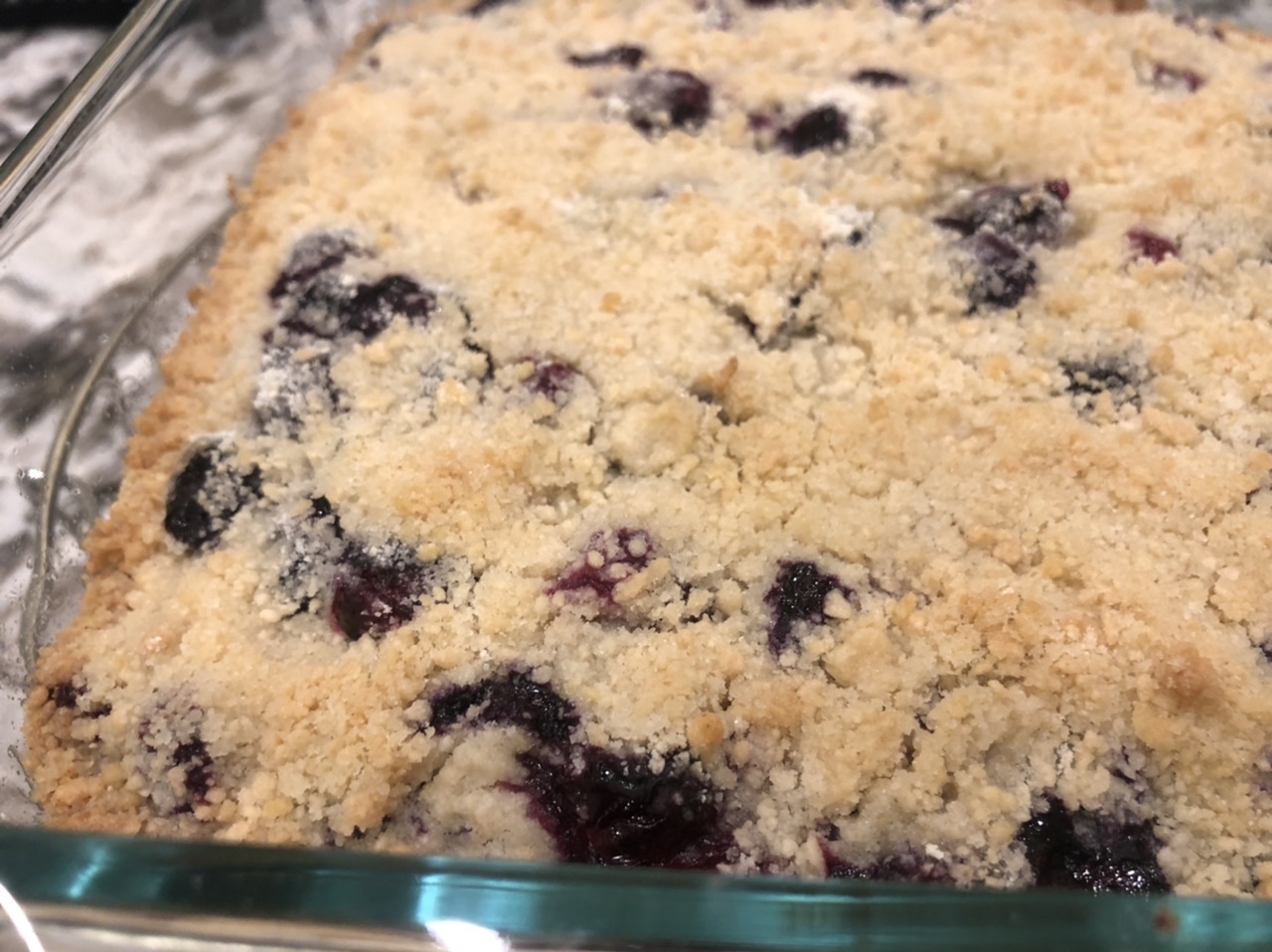 Blueberry Cake Bars – M&M Hit The Road